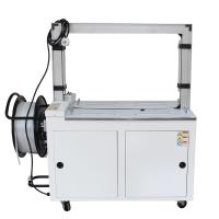 China Stainless Steel Low Table Packer Strapping Machine With Conveyor Line for sale