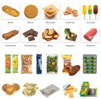 China Automatic Plastic Bag Pillow Bread Packing Machine with 90-400mm Package Film Width for sale