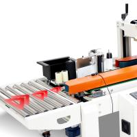 China Latest Automatic Carton Parcels Labeling and Sealing Machine for E-commerce Logistics for sale