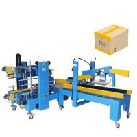 China Automatic Pneumatic Box Bottom Case Erecting Machine for Corrugated Carton Packaging for sale