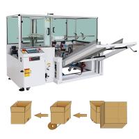 China Automatic Pneumatic Box Bottom Case Erecting Machine for Corrugated Carton Packaging for sale