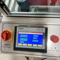 China Automatic Pneumatic Box Bottom Case Erecting Machine for Corrugated Carton Packaging for sale