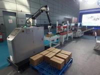 China Paper Packaging Fully Automatic Cardboard Box Erector Flaps Fold Robot Palletizer PLC for sale