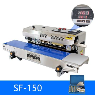 China Commerciële horizontale plastic filmzakken Warmteverzegelingsmachine met verzegelingsbreedte 5-14 mm Te koop