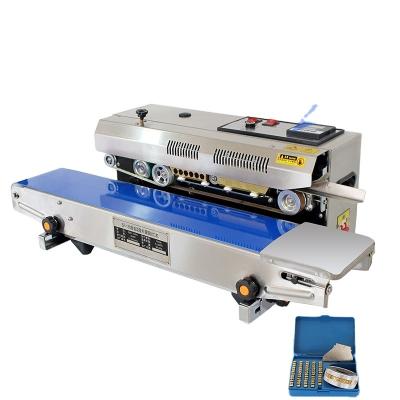 China Commerciële horizontale plastic filmzakken Warmteverzegelingsmachine met verzegelingsbreedte 5-14 mm Te koop