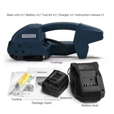 China Portable Handheld PET/PP Polyester Brick Pallet Battery Strapping Tools for Strapping for sale