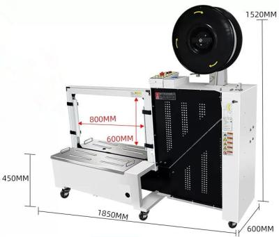 中国 101A 全自動 高台 ボックス ストラッパー 9-15mm ストラッパー 紙箱 ストラッパー 機械 販売のため