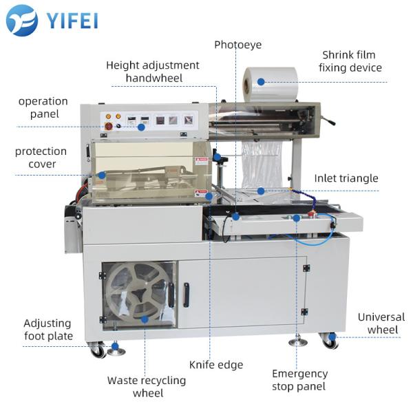Quality Longer Tunnel Automatic Heat Shrink Sealing and Cutting Machine for Tea Box Gift for sale