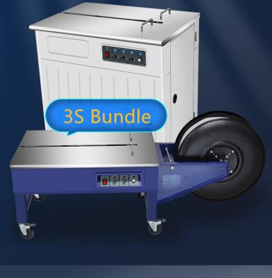 China 60 KG Vertical Semi Auto PP Belt Box Packing Strapping Machine with 250W Power Supply for sale