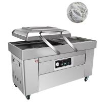 China 1500W Double Chamber Vacuum Packaging Machine for Grain Rice Brick Caviar Dates Fish for sale
