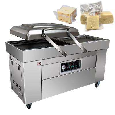 China Double Chamber Potatoes Fish Seafood Vacuum Thermoforming Packing Machine for APPAREL for sale