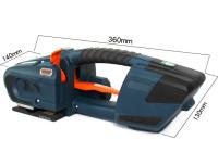 China Electric Strapping Machine For PP PET Strap Apply Strap Width 13-16mm Boxing Machine for sale