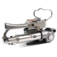 China 220V Pneumatic Driven A19 Buckle Free Handheld Strapping Machine for PET PP Strap for sale