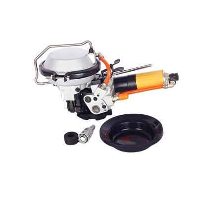 China Na-service Online ondersteuning 16 mm/19 mm Air Pneumatic Power Operated Steel Strap Packing Strapping Tool Zilver Te koop