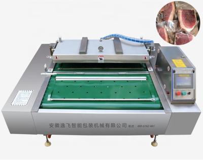 China Automatic Continous Rolling Belt Type Vacuum Packaging Machine for Fruit Meat Fish Chicken for sale