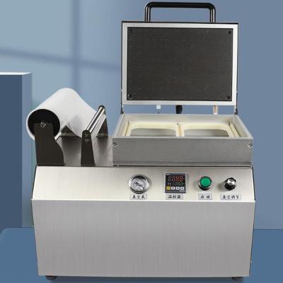 China Huis Vissen Vacuüm Huid Pack Machine voor Max 1pc Tray Grootte 260*175*30mm*1pc en verzegeling Te koop