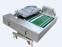 China 10mm Sealing Width Meat Conveyor Belt Type Vacuum Continuous Rolling Packaging Machine for sale