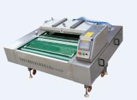 China 10mm Sealing Width Meat Conveyor Belt Type Vacuum Continuous Rolling Packaging Machine for sale