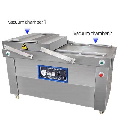 Cina Sigillato automatico a vuoto per alimenti con doppia camera di tensione 380V/50HZ in vendita