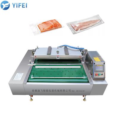 Cina Macchina di sigillamento a vuoto con cintura trasportatrice per prodotti tessili e imballaggi alimentari con larghezza di sigillamento di 10 mm in vendita