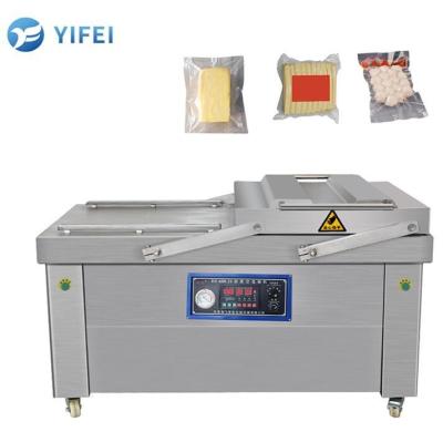 Cina 2200W Pump rate 100m3/h Fish Steak Meat Vacuum Packaging Machine con doppia camera in vendita
