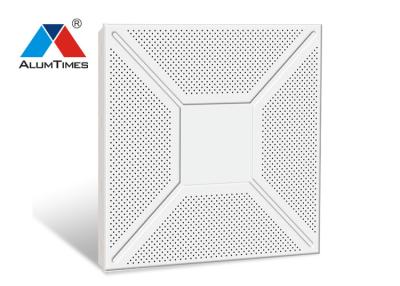 Cina Clip rivestita del metallo della polvere in mattonelle del soffitto, pannelli per soffitti di alluminio perforati in vendita