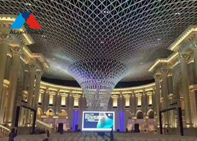 Cina Soffitto di alluminio a prova d'umidità di griglia, × aperto W15mm del soffitto H50mm del metallo delle cellule in vendita