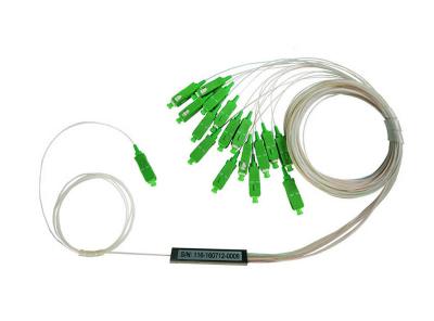 China FTTH System Fiber Optic PLC Splitter 1X16 High Reliability Directivity > 55dB for sale