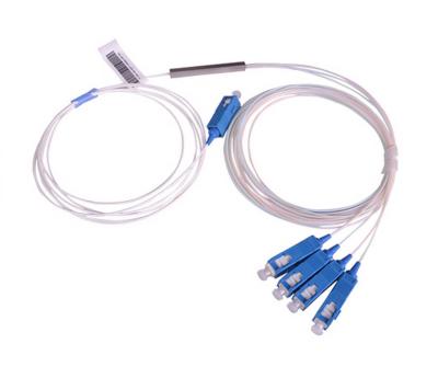 China FTTx PC APC Passive Fiber Optic Cable Splitter , 1X4 PLC Splitter Fiber Optic for sale