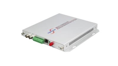 China 2CH 10MHz Audio Video Fiber Optic Transceiver With RS485 / RS232 / RS422 for sale