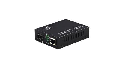 China IEEE 802.3 Fiber Optic Media Converter 10/100/1000Base-TX Cable To 1000Base-FX Fiber for sale