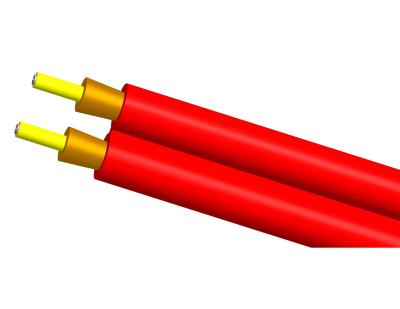 China 2 Fiber Duplex Indoor Fiber Optic Network Cable Figure 8 Structure PVC Jacket for sale