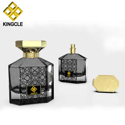 China High quality empty square perfume bottle 100ml glass design for sale