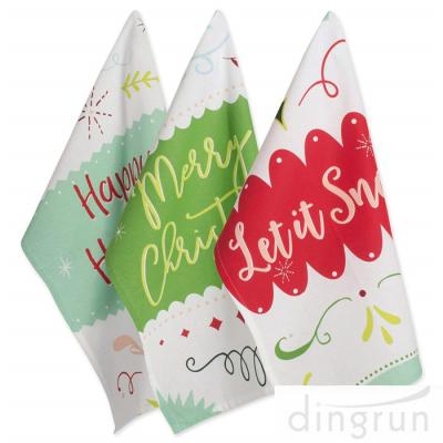 Cina Asciugamani degli asciugamani di cucina degli asciugamani di piatto di festa di Natale per il regalo domestico in vendita