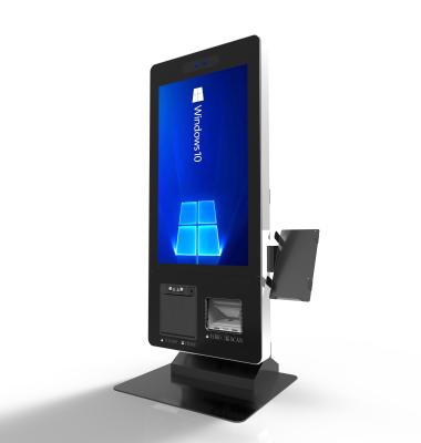 China Self Service Touch Screen Kiosk with SDK Facial Recognition QR Code Scanner for Retail Store POS Tabletop Self Ordering for sale