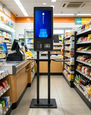 China Qr Code Scanner Payment Terminal Self Check in Kiosk Credit Card Payment Machine Information Kiosk Touch Screen for sale