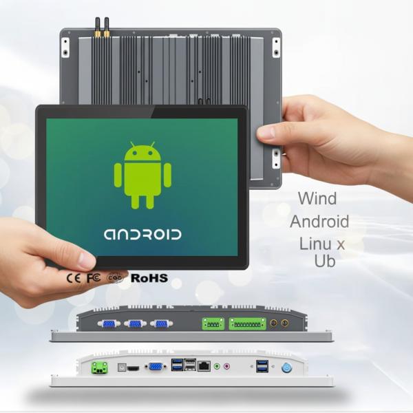 Quality Rugged 21.5 Inch Android Industrial Panel PC Octa-Core IP65 Aluminum Enclosure Support 24/7 Operation Smart Factory for sale
