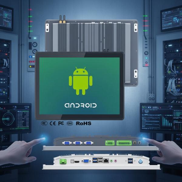 Quality Industrial Huiyuan Android Touch Screen Panel PC 19 Inch IP65 Waterproof VESA Mount 1080p Resolution 10-Point Capacitive Touch 1 for sale