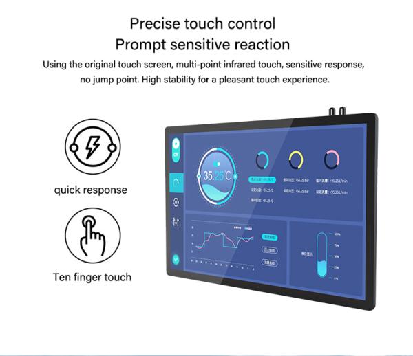 Quality Touch Screen Industrial Personal Computer Embedded Waterproof Rs232 Rs485 IP65 for sale