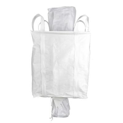 China Um volume de Fibc da tonelada ensaca o branco respirável da cor à venda