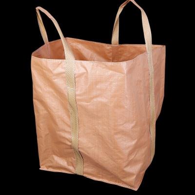 中国 上のLift Polypropylene FIBC Ton BagsブラウンLoops 35in One Tonne For Waste 販売のため