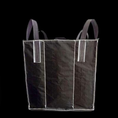 中国 黒いAnti Erosion Building Sand Bulk Bags 180g/M2 FIBCS Containers Cross Bottom 販売のため