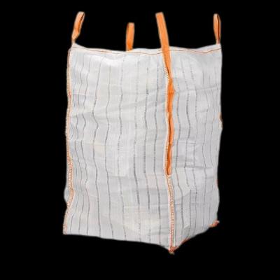 中国 39×39×39in Building Sand Bulk Bags 1 Tonne Grid Bottom 160g/M2 販売のため