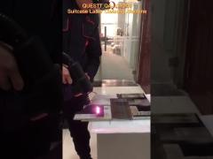 Suitcase laser rust removal machine with small lazer head http://www.questtlaser.com