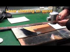 Dual axis laser cleaning machine with small head www.questtlaser.com