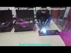 Affaire de bagages machine propre d'enlèvement de peinture de laser de rouille de 100 watts