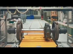 Laser Composite Cleaning Machine for rust removal Train axle wheel set