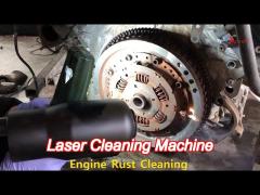 ac220v 100w fiber laser rust removal machine with 2d scanner head