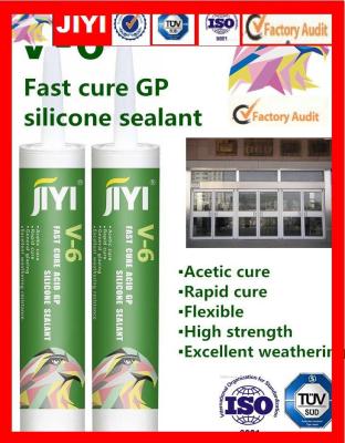 China GP silicone sealant for alumilum and glass windows and doors caulking and sealing for sale