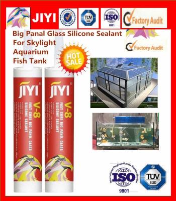 China acetic construction silicone sealant for big glasspanel  bonding and sealing weather resistance for sale